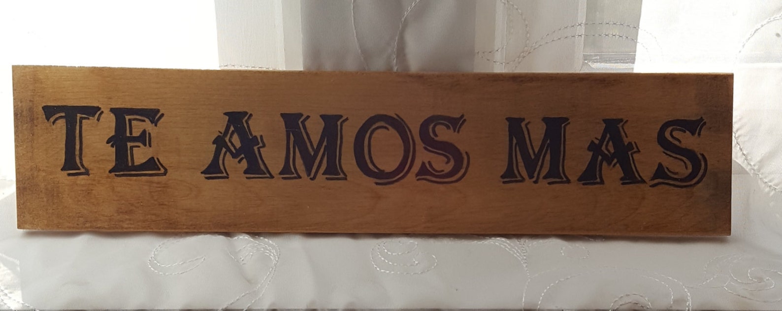 Te Amos Mas Sign – Spanish Love Quote, Home Decor (14x3) - Etsy
