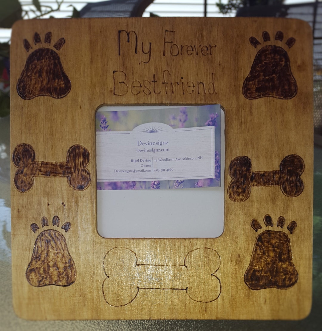 Dog Picture Frames- Personalized Animal Picture Frame, Designed Frames ...