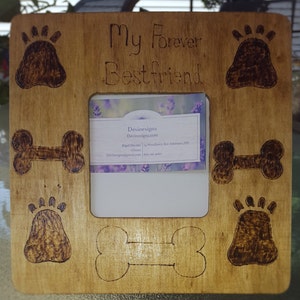 Personalized Dog Picture Frame – Handmade Wooden Pet Memorial - Etsy