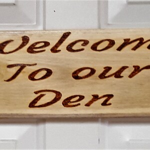 Welcome to Our Den Sign-welcome Handmade Wooden Signs for Your Home or ...