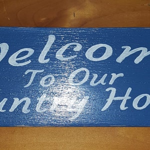 Rustic Welcome Sign- Welcome to Our Country Home- Country Welcome Signs ...
