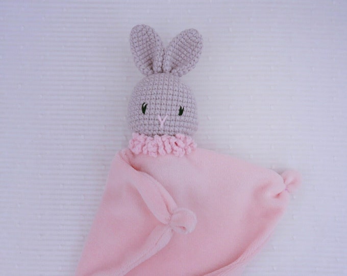 Cuddle Cloth Cuddly Toy Rabbit Bunny Handmade Crocheted Amigurumi ...