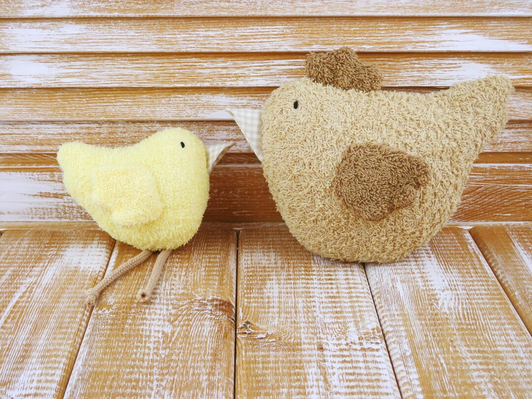 Chicken First Cuddly Toy Plush Toy Gift Baby Birth Baptism Handmade - Etsy
