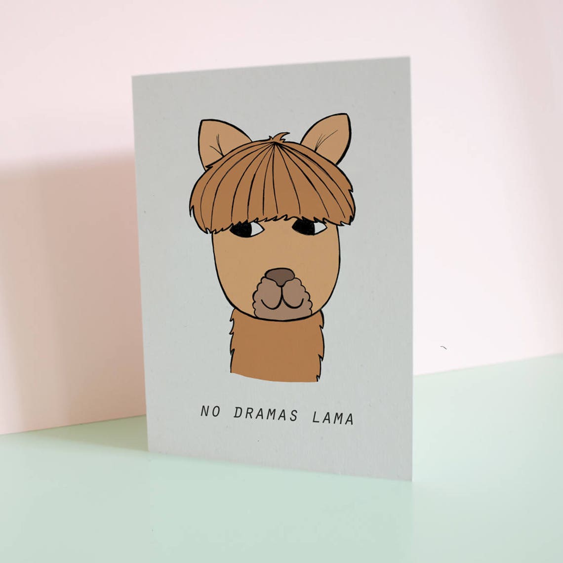No Dramas Lama // Greetings Card // Lama Card // Birthday Card - Etsy