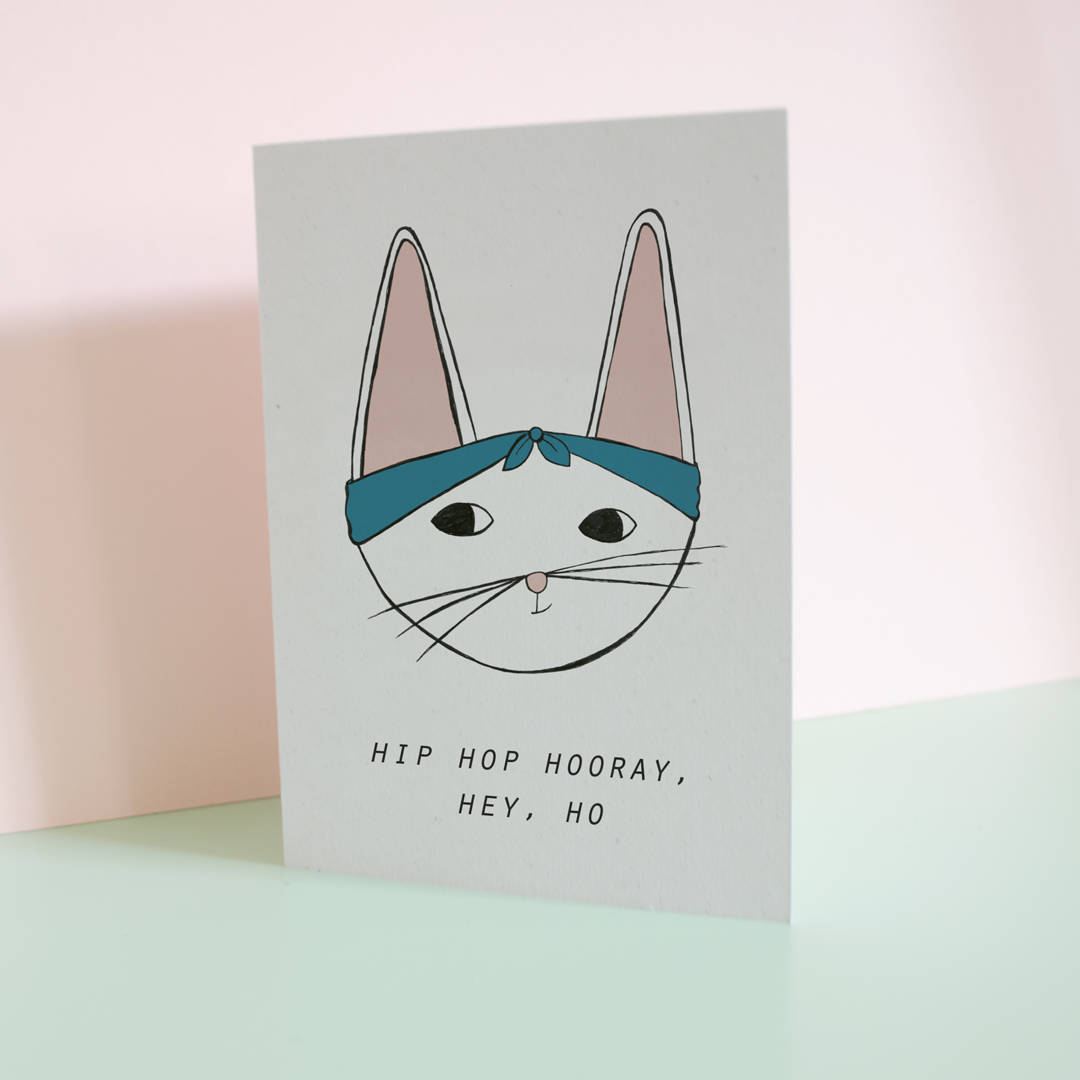 Hip Hop Hooray // Greetings Card // Stationery // Well Done // Hip Hop ...
