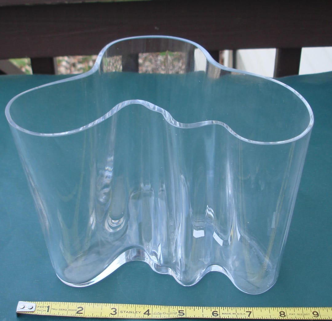 Alvar Aalto Savoy 3030 Vase Iittala Finnish Crystal Earlier Hand ...