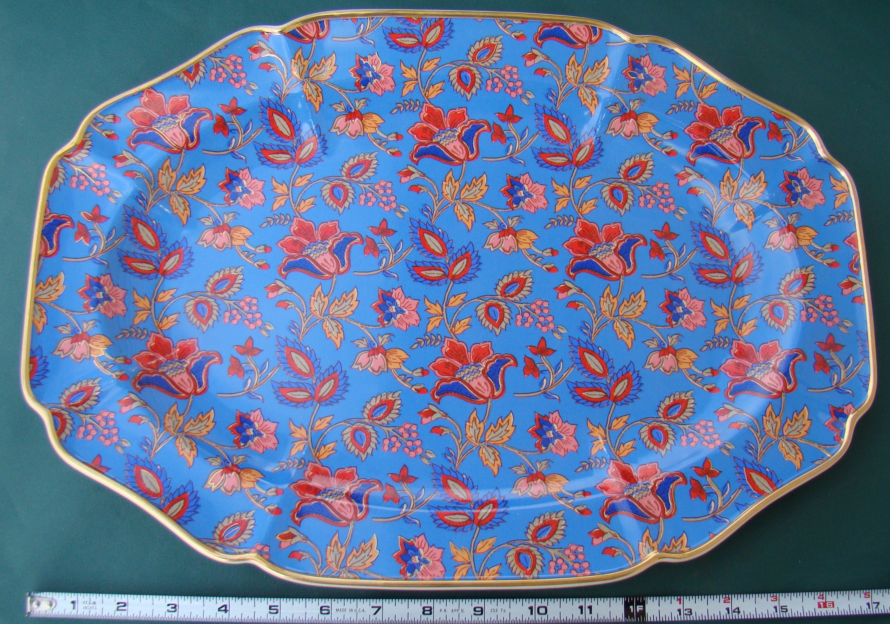 WADE AMERICAN MASALA Chintz Oval Platter - Etsy