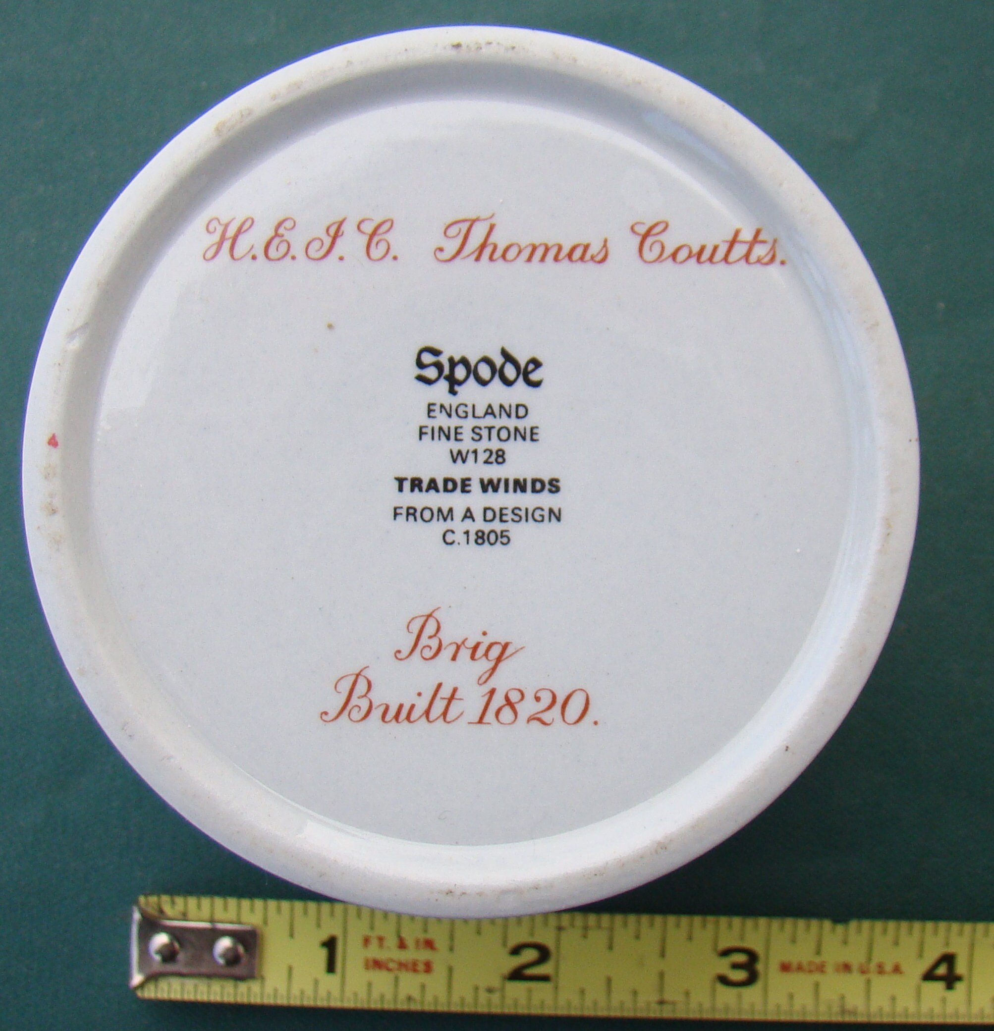Spode TRADEWINDS Red Jam / Jelly Jar W Notched Lid Thomas - Etsy