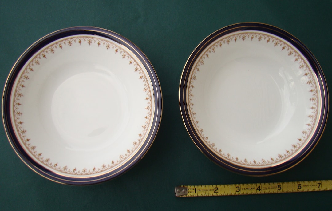Aynsley 1646 LEIGHTON Fine English Bone China 2 Cereal Bowls 6 1/2" - Etsy