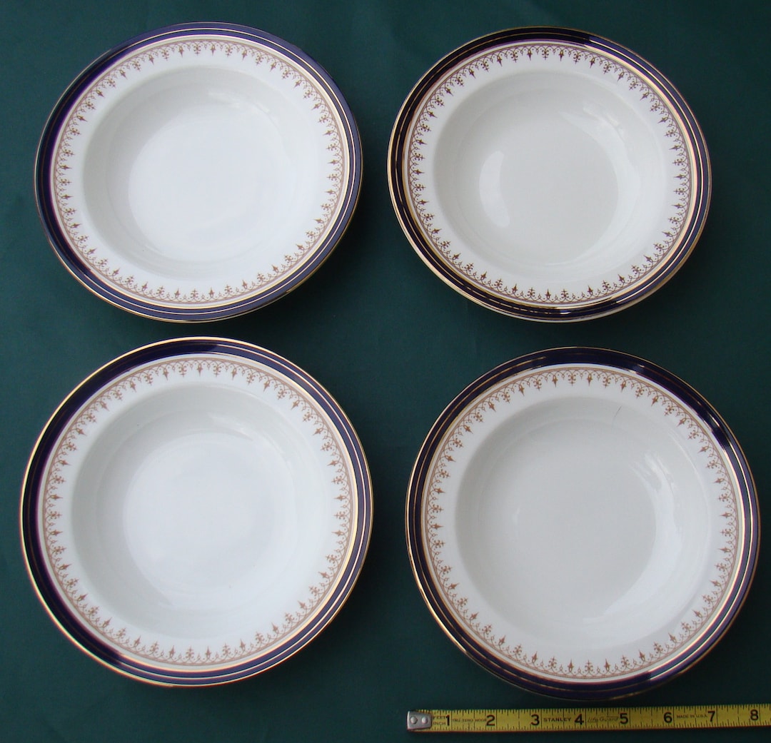 Aynsley 1646 LEIGHTON Fine English Bone China 4 Soup Bowls 7 3/4" - Etsy