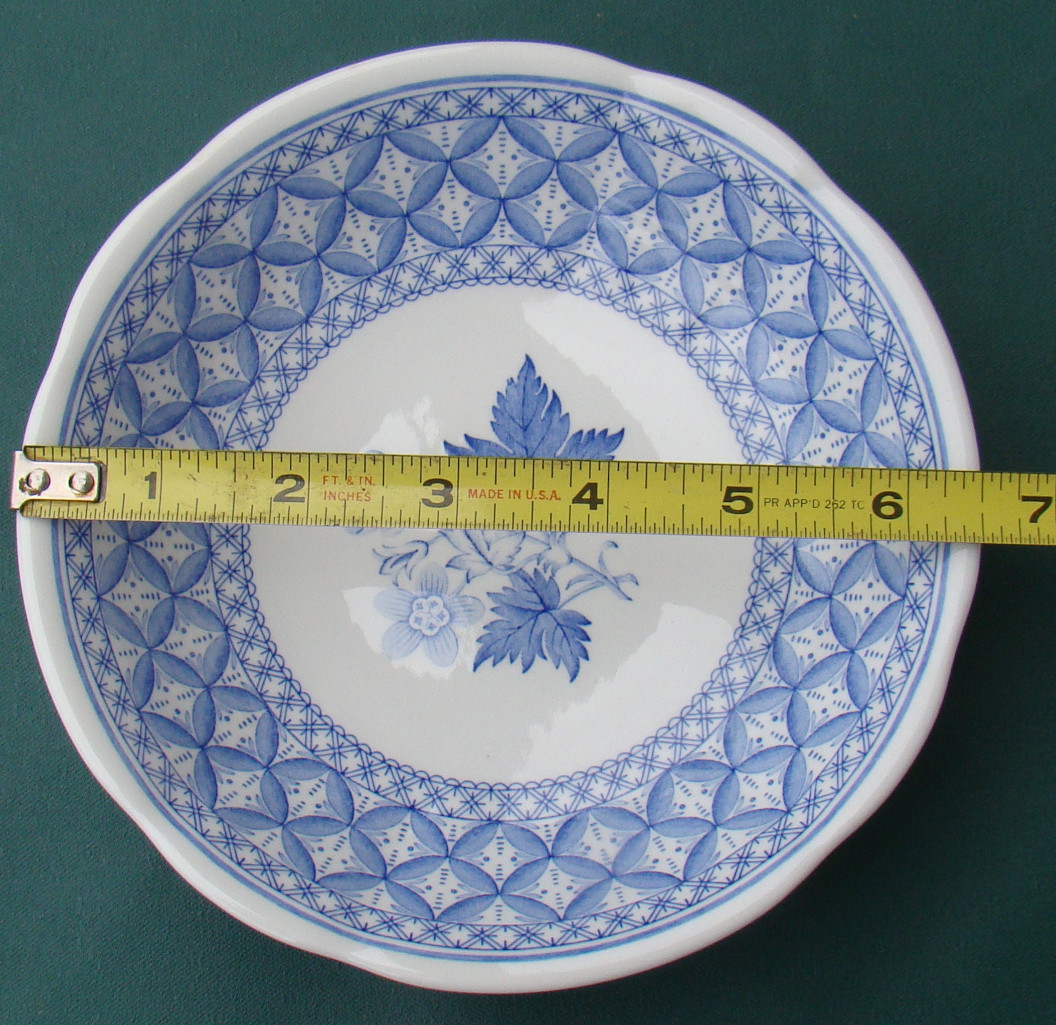 Spode GERANIUM Blue 4 Cereal Bowls 6 1/2 - Etsy