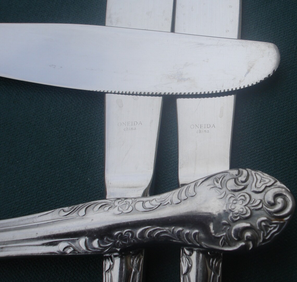 SECRETATIAT 4 Dinner Knives Oneida Stainless 9" - Etsy
