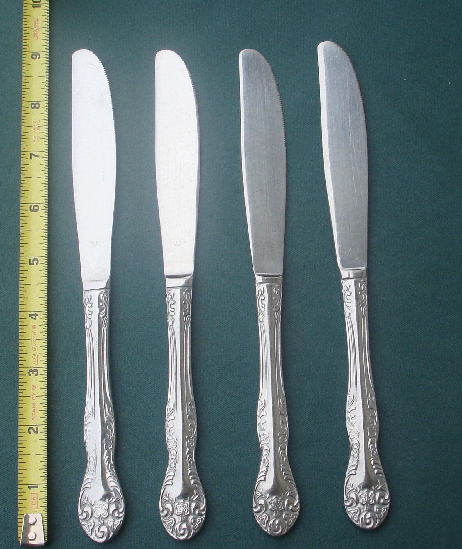 SECRETATIAT 4 Dinner Knives Oneida Stainless 9" - Etsy