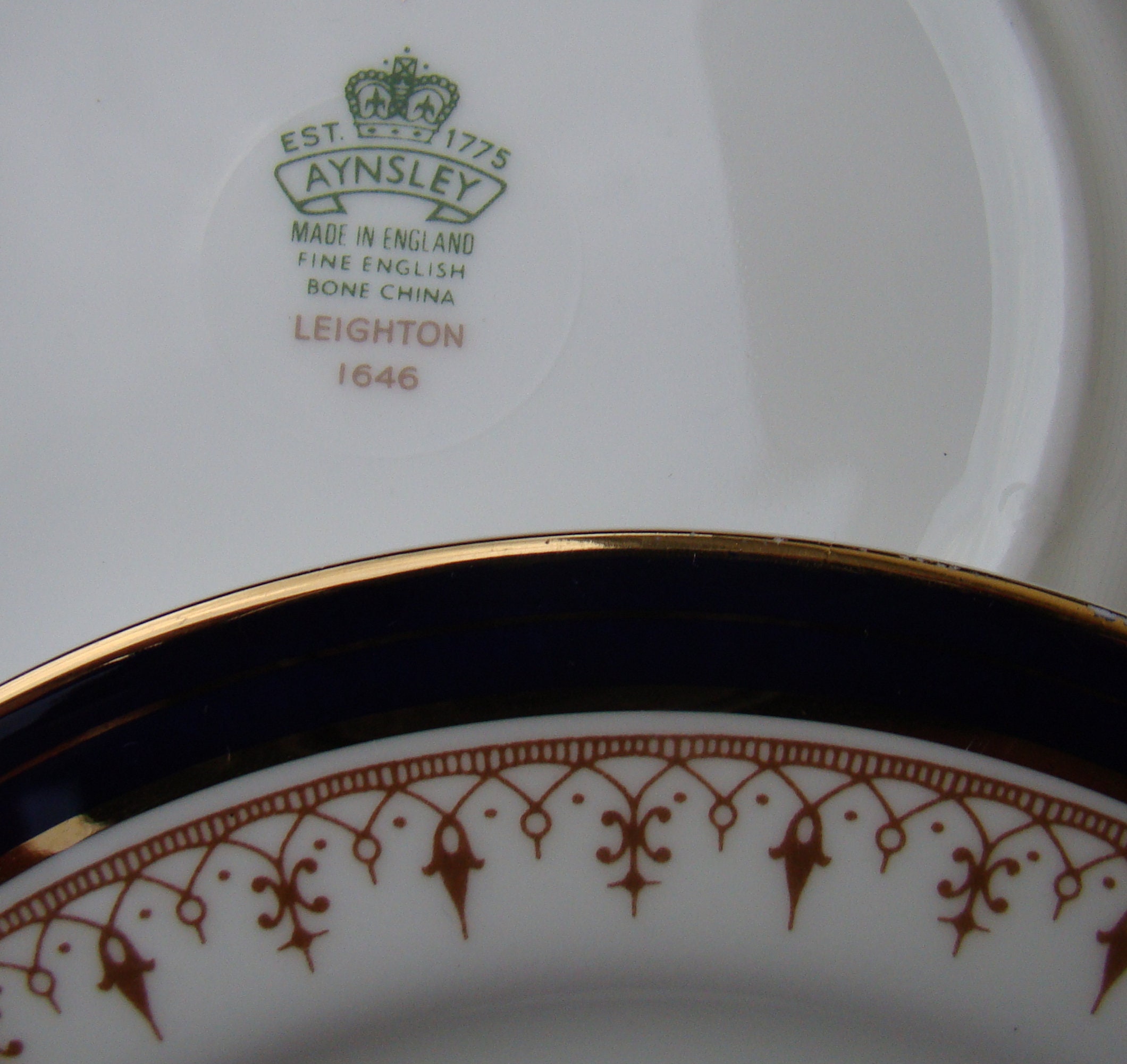 Aynsley 1646 LEIGHTON Fine English Bone China 6 Bread Plates 6 3/8" - Etsy