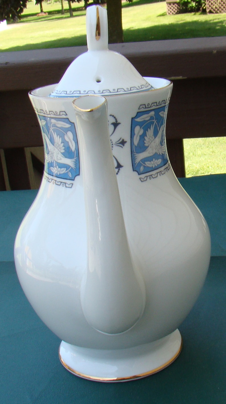 Royal Albert TUDOR ROSE Coffee Pot Vintage Bone China - Etsy