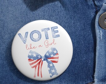Coquette Vote Button Cute Cat Backpack Pin Election Pin Political Rally ...