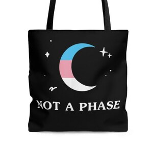Trans Pride Sassy Tote Bag Shopping Tote Book Bag Beach Bag Awareness ...