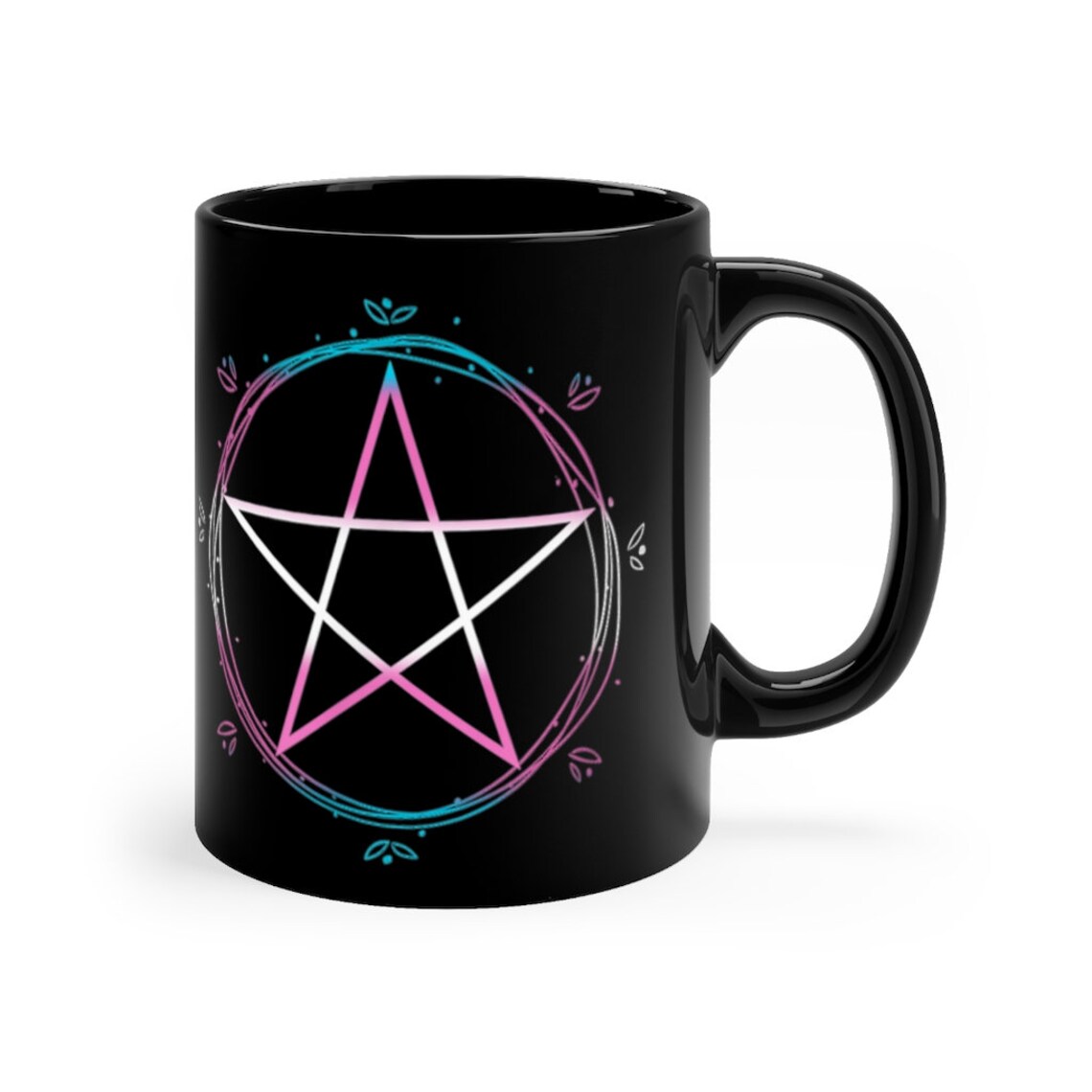 Pride Mug Trans Pride Flag Pentagram Coffee Mug 11oz | Etsy
