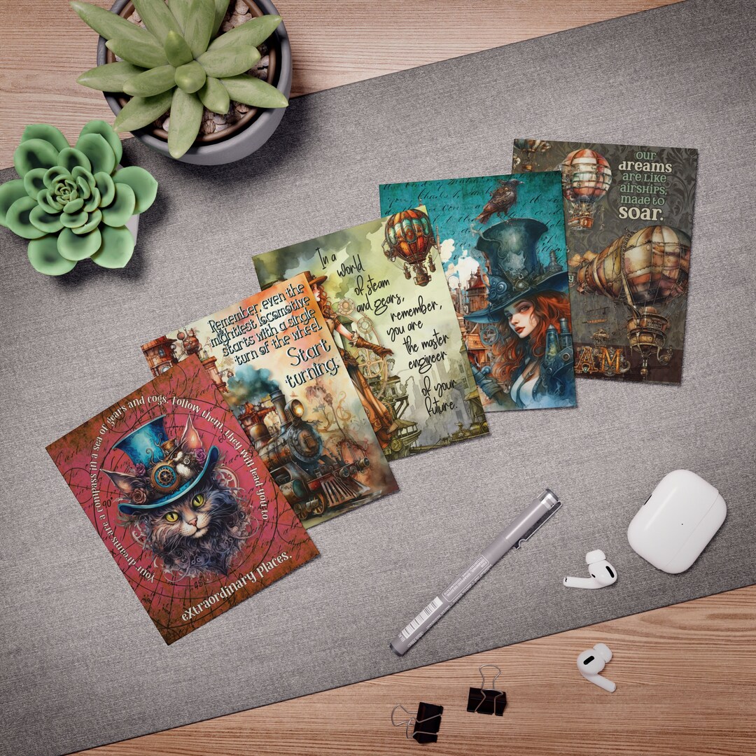 Steampunk Greeting Cards | Motivational Cards | Inspiring Greeting ...