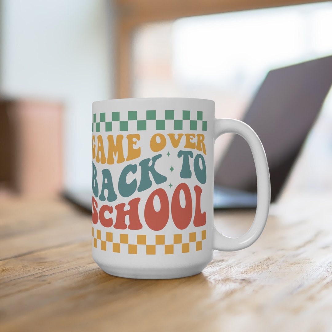Back to School Teacher Mug | Fun Coffee Cup for Teachers | Large ...