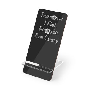 Supernatural Phone Stand Dean Winchester Quote Mobile - Etsy