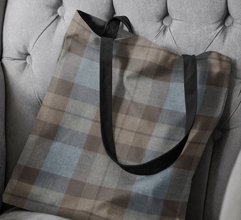 Scottish Outlander Fraser Clan Tartan Print Tote Bag - Etsy