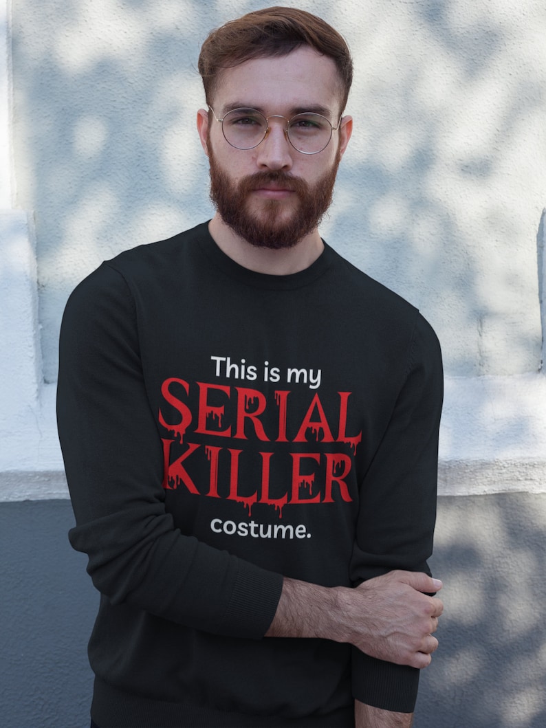 Serial Killer Costume Halloween Sweater Crew Neck - Etsy