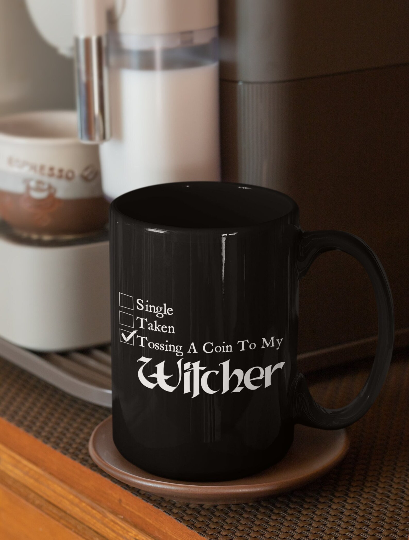Witcher Mug Single Taken Tossing A Coin Funny Coffee Cup - Etsy