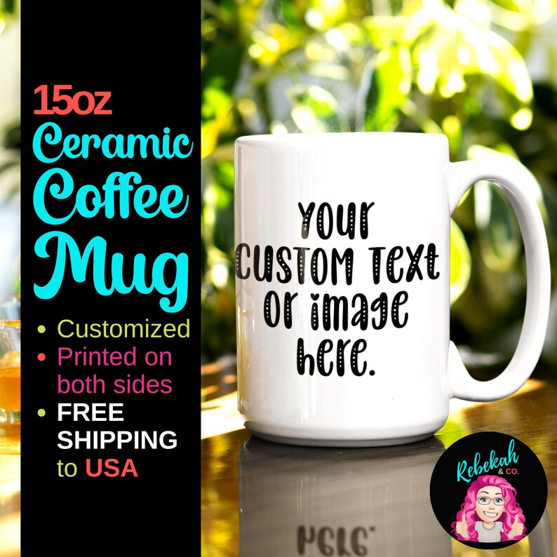Personalized Coffee Mug Custom Coffee Mug Large Coffee Cup - Etsy