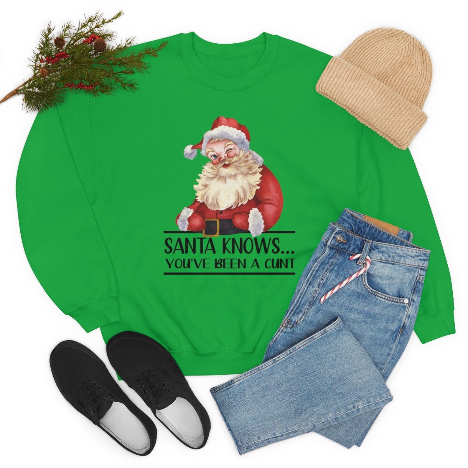 Funny Christmas Sweater | Santa Shirt | World Peace | Christmas ...