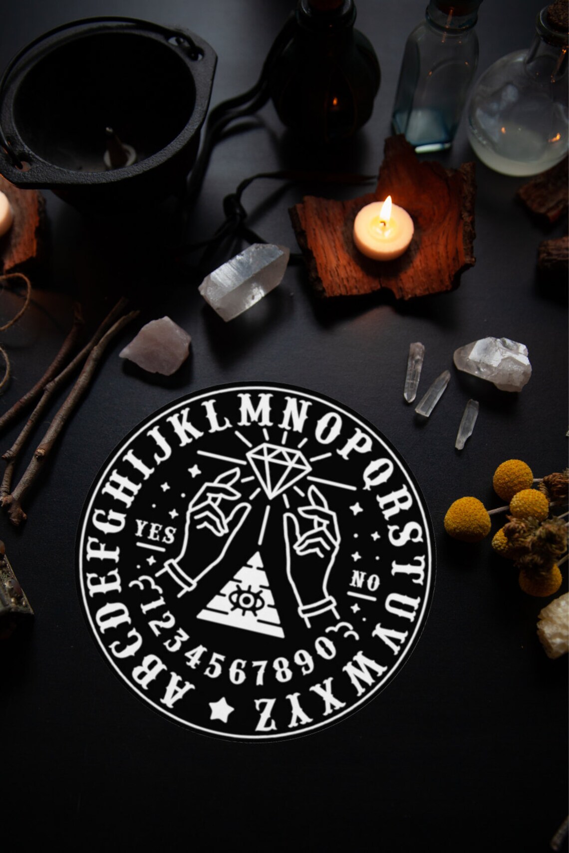 Pendulum Board Mat | Ouija Spirit Board Mat | Zodiac Talking Board Mat ...
