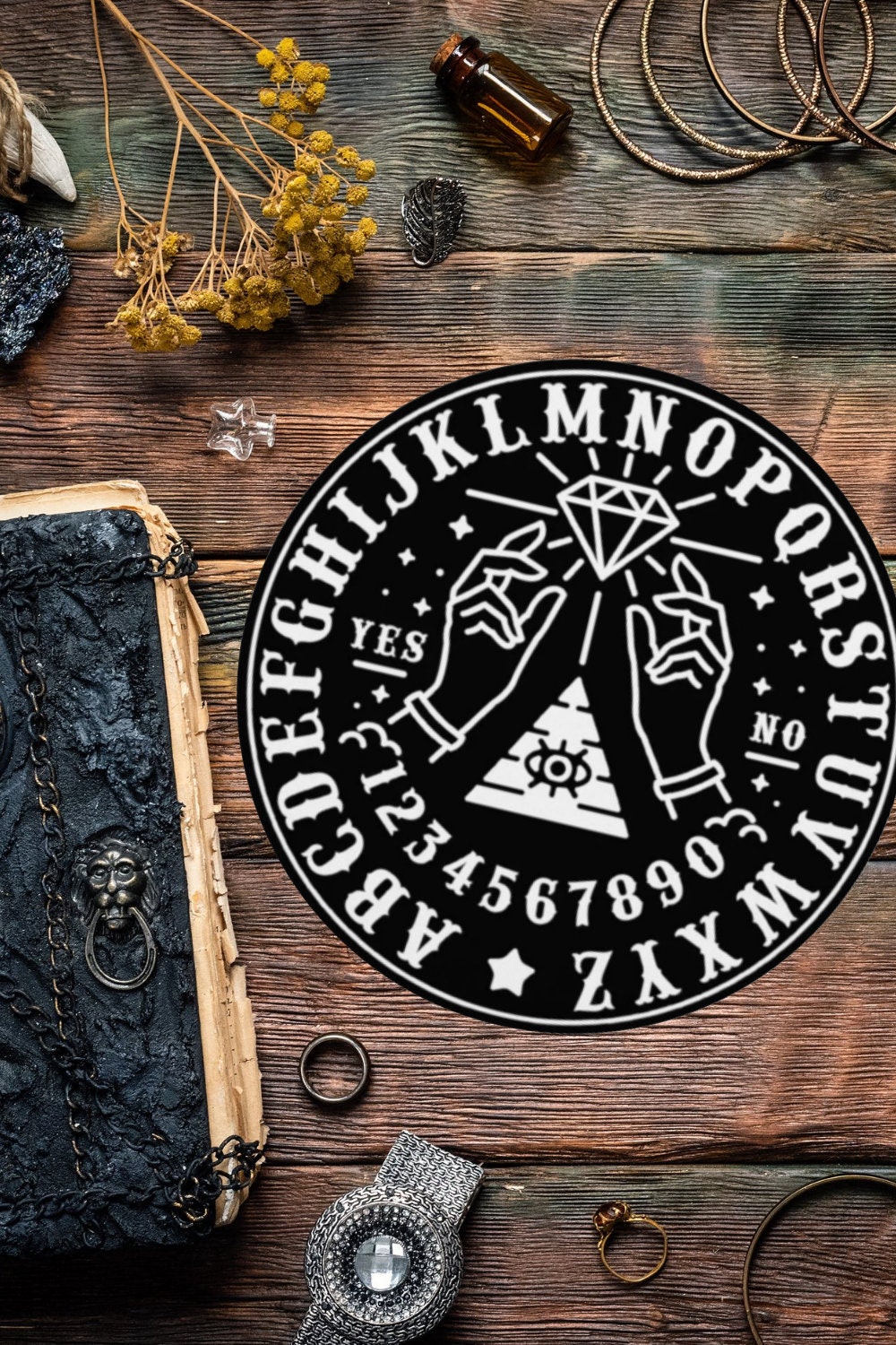 Pendulum Board Mat | Ouija Spirit Board Mat | Zodiac Talking Board Mat ...