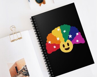 Neon Cube Rubik's Cube Notebook Spiral Ruled Line - Etsy