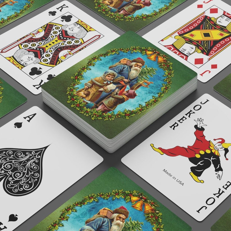 Christmas Playing Cards Playing Cards for Solitaire - Etsy