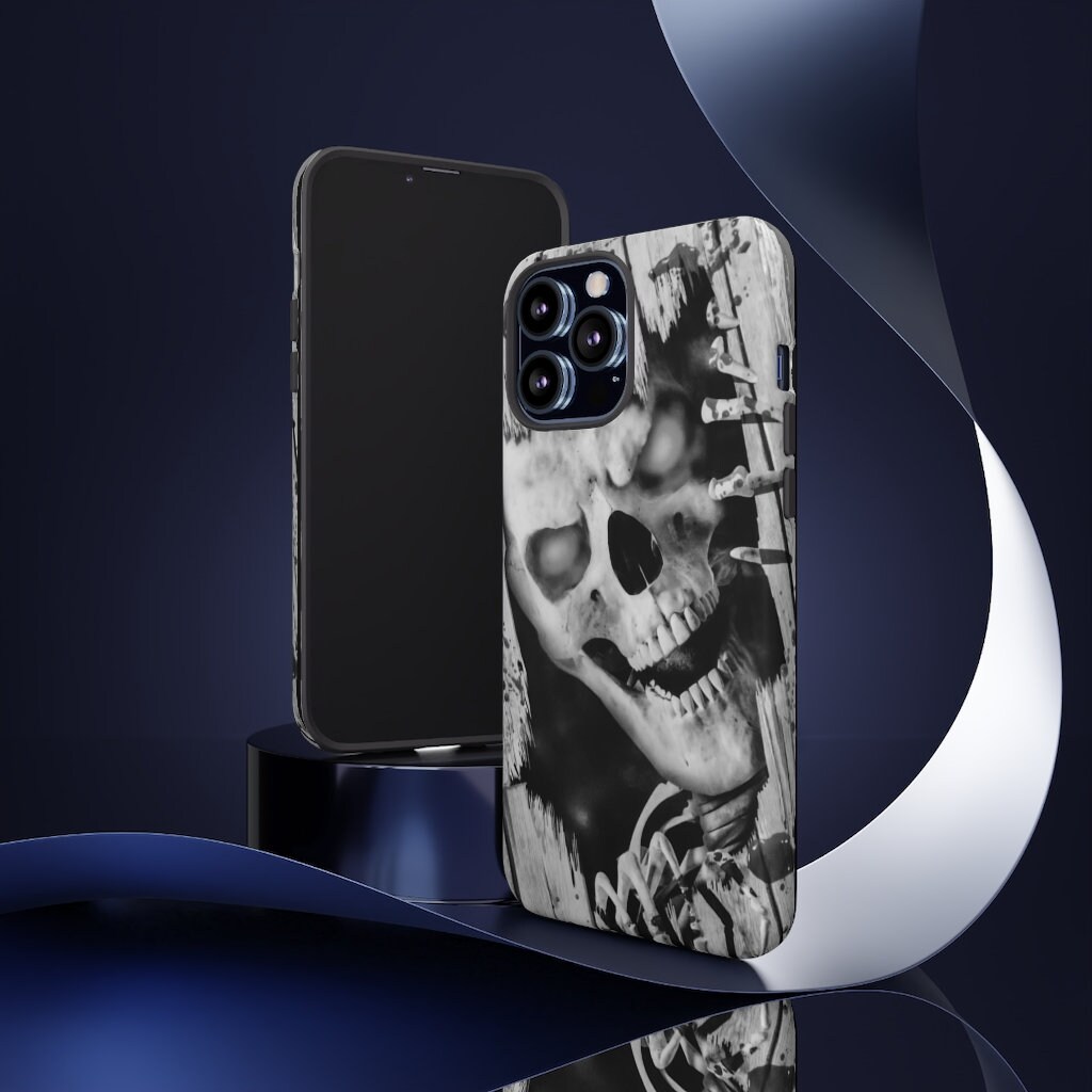 Cell Phone Case Skeleton Phone Case Creepy Skull Gift - Etsy UK