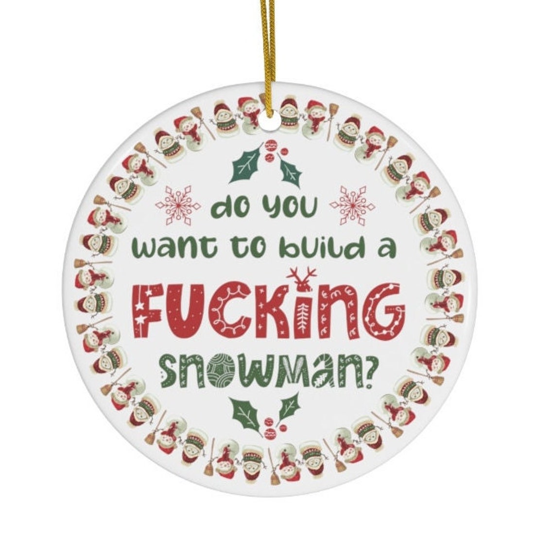 Funny Christmas Ornament Swear Word Ornament Christmas - Etsy