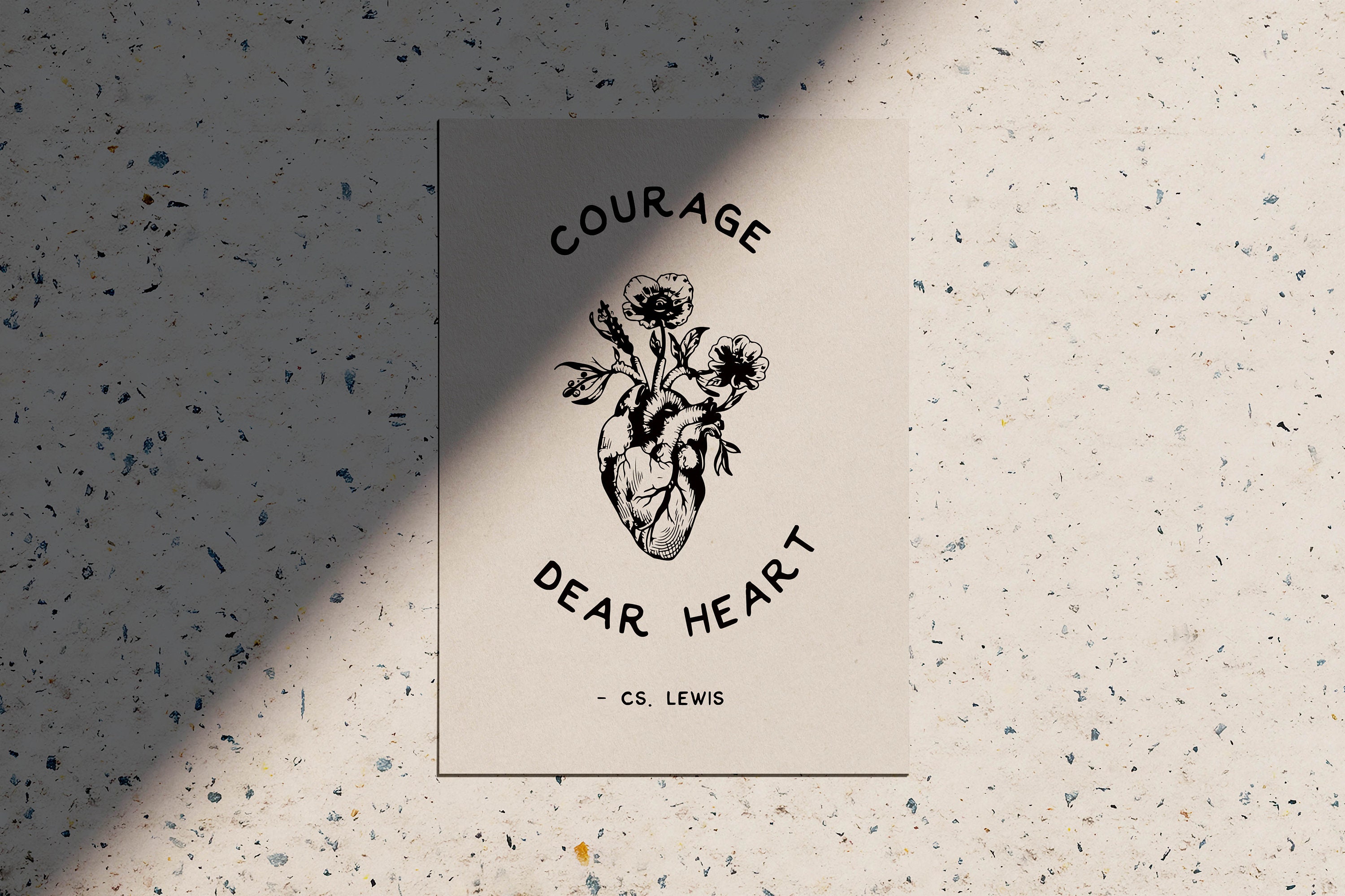 Courage Dear Heart Print DIGITAL - Etsy