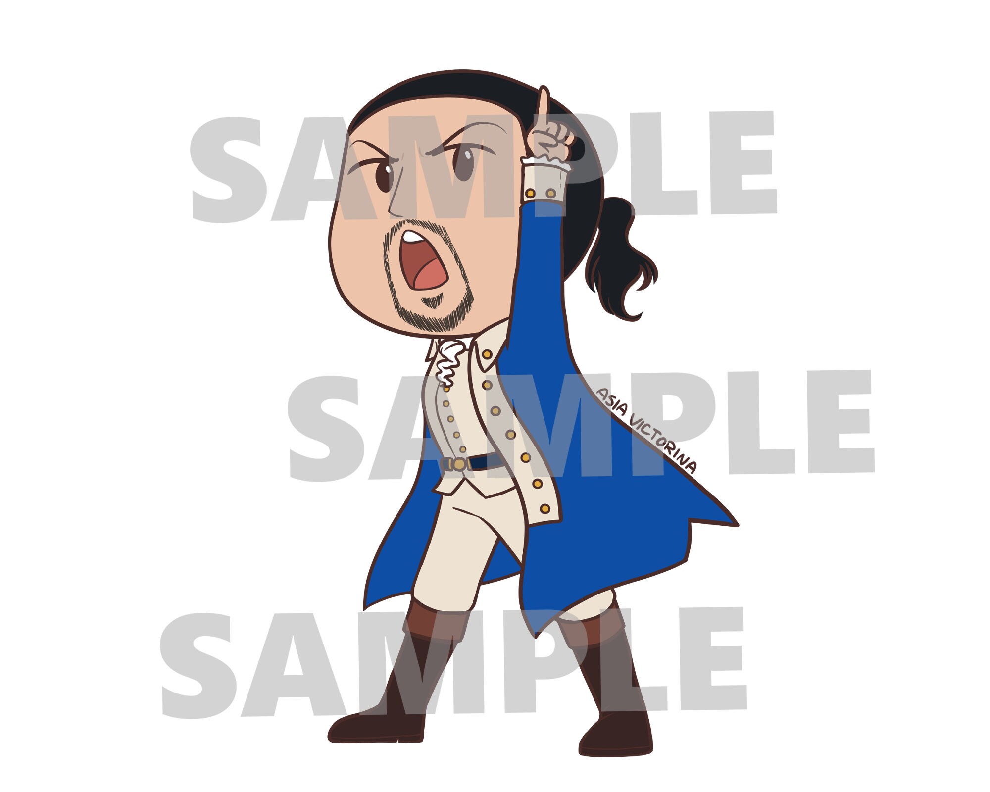 Hamilton Chibi Broadway Musical Playbill Aufkleber Vinyl Phone Laptop ...