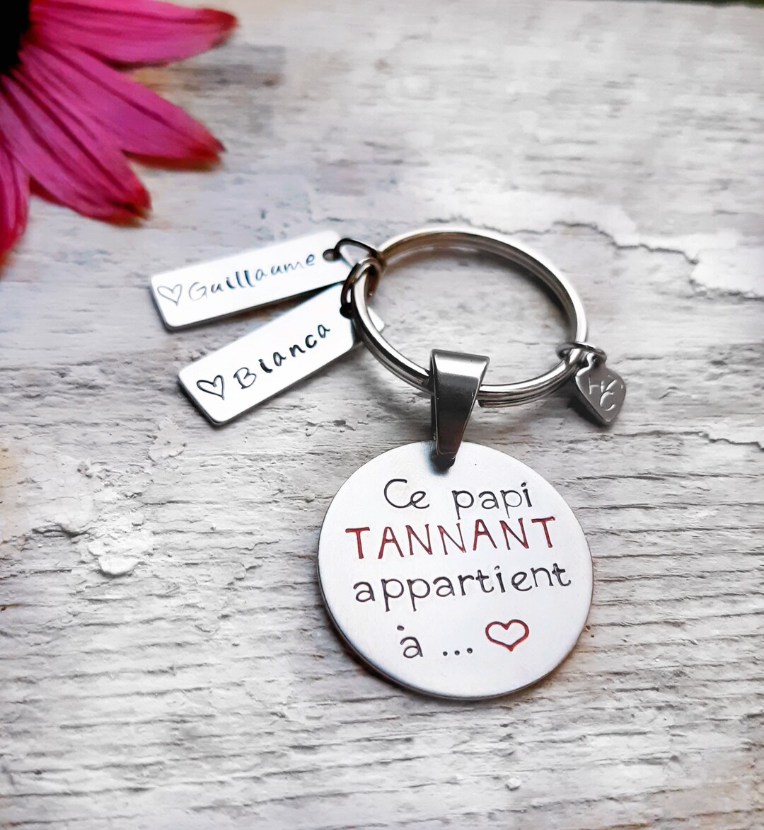 Papi Tannant, Papi Gift, Papi Keychain, Personalized, Grandparents ...