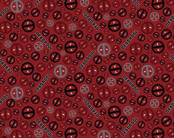 Marvel Fabric Deadpool Fabric From Springs Creative - Etsy