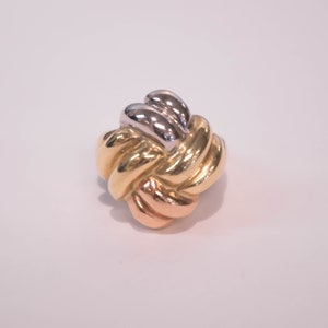 14K Tri Color Knot - Etsy