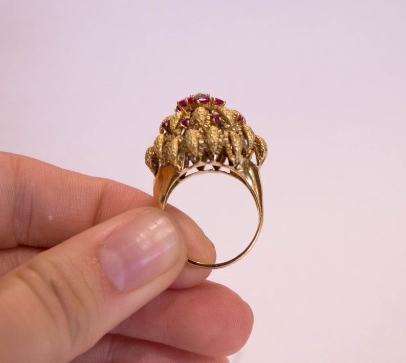 18K Thai Princess Style Ring - Etsy