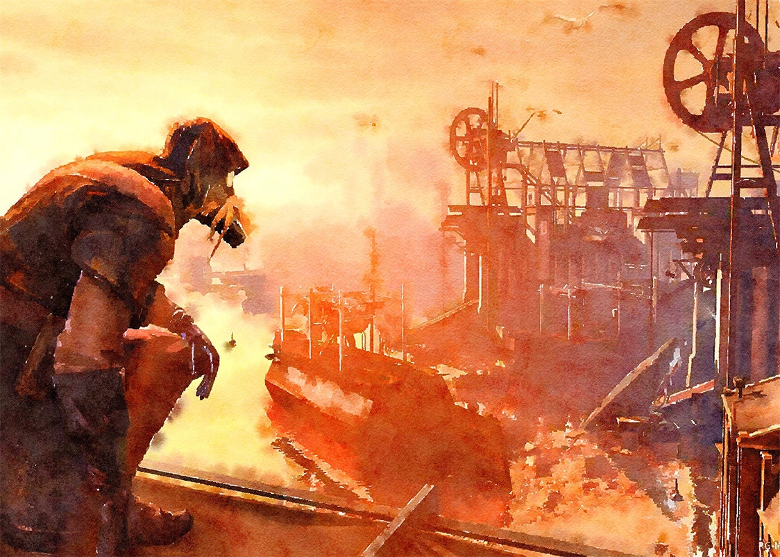 Better Present dishonored Art Poster Watercolor Poster - Etsy