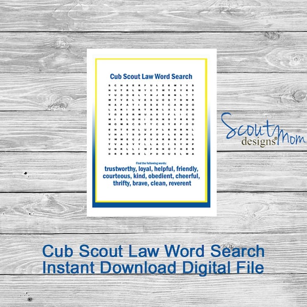 Cub Scout Printables - Etsy