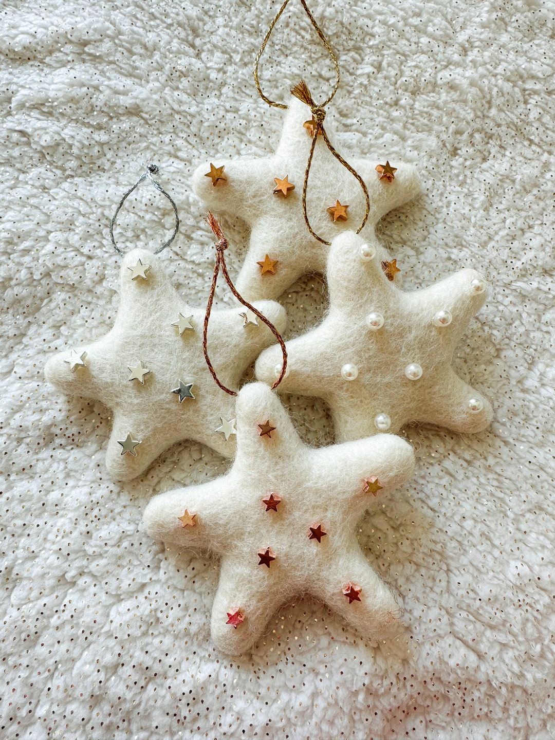Felt Star Christmas Ornaments - Etsy