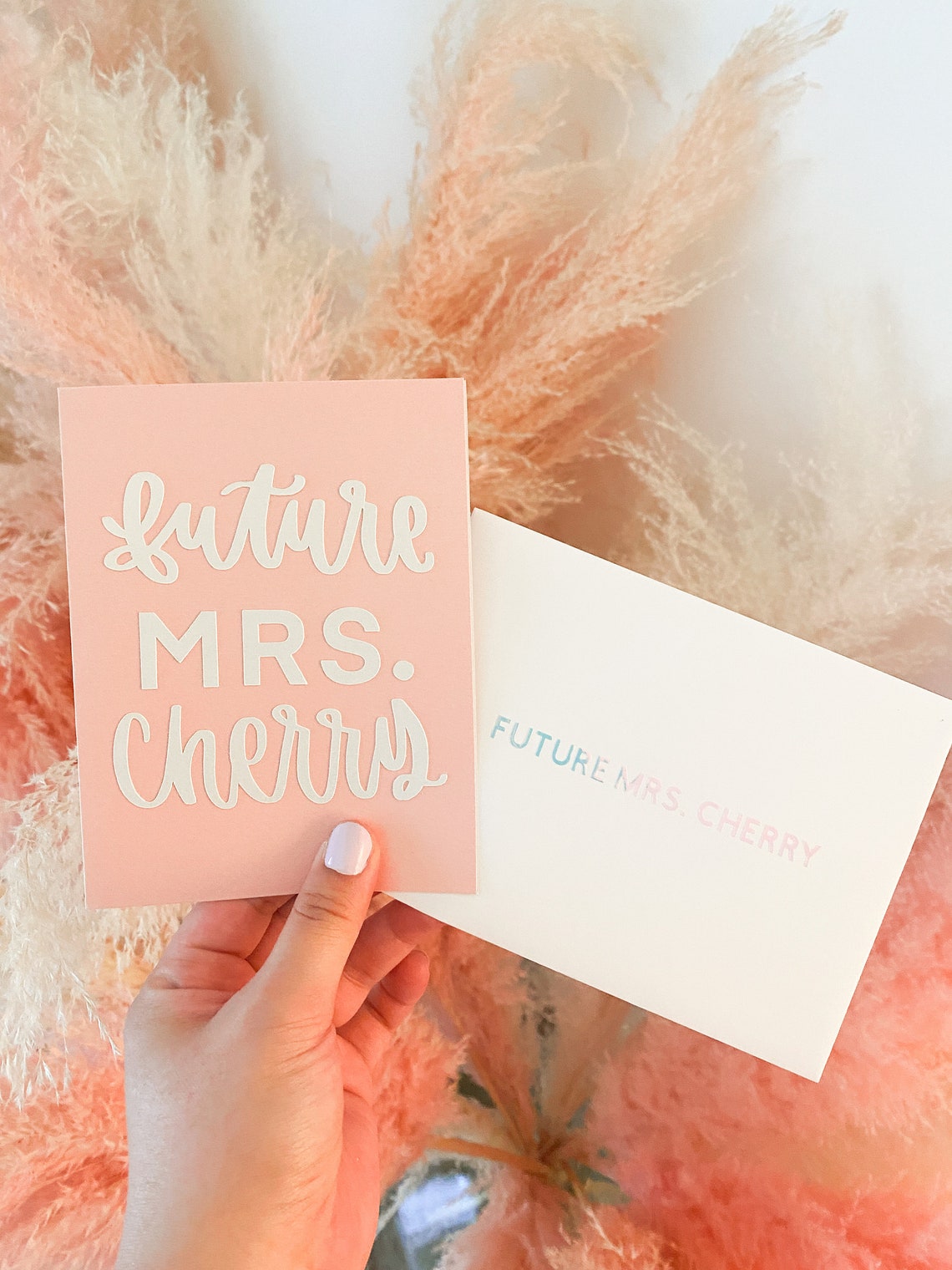 Custom Future Mrs. Card Hand lettered Personalized | Etsy