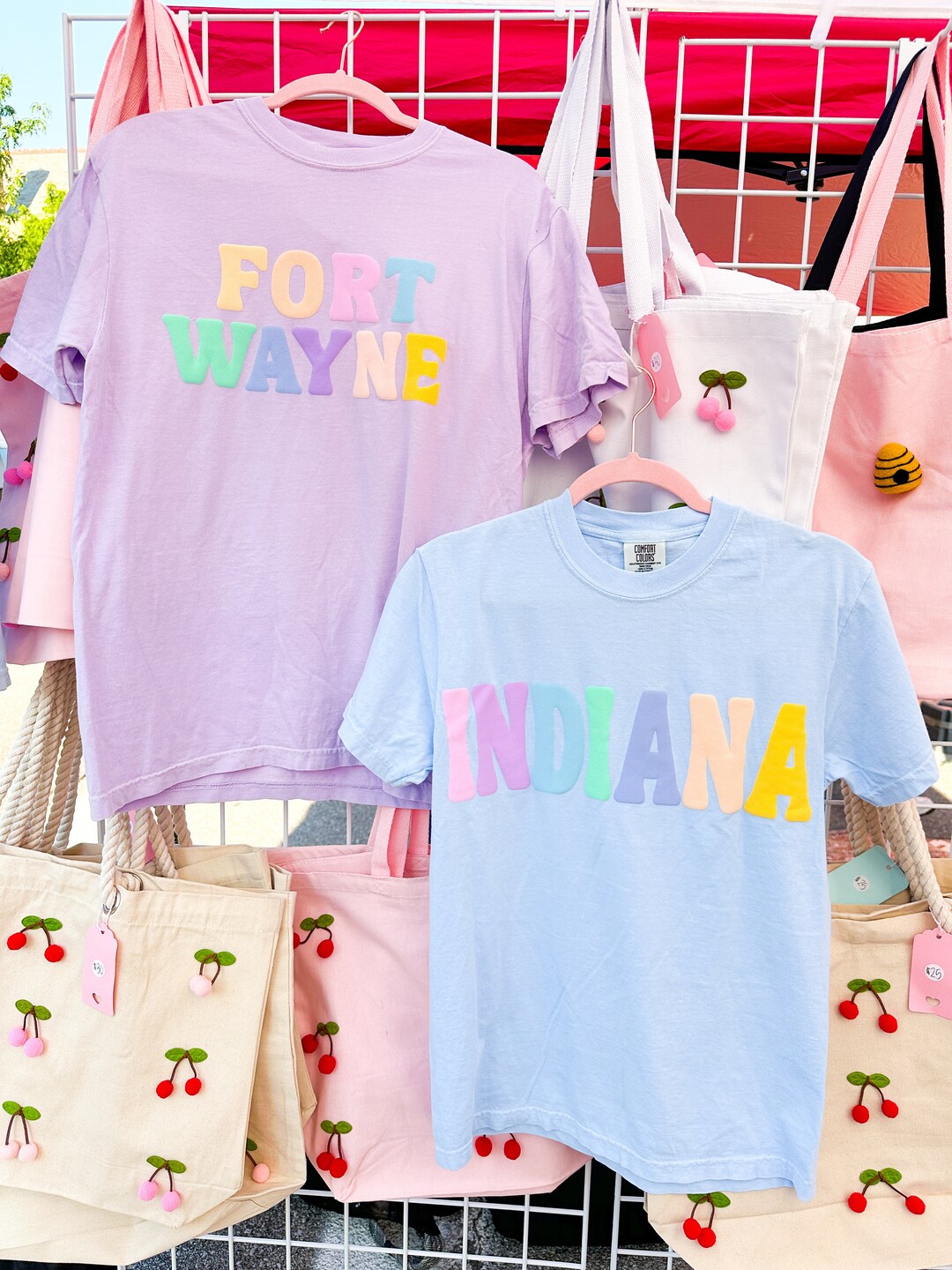 Fort Wayne Indiana Pastel Puff T-shirt - Etsy