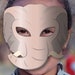 Elephant Mask Printable, Paper DIY for Kids and Adults. PDF Template ...
