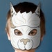 Alpaca Mask Printable, Paper DIY for Kids and Adults. PDF Template ...