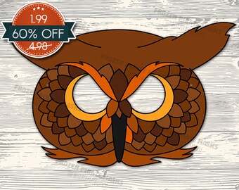 Printable Owl Mask | Etsy